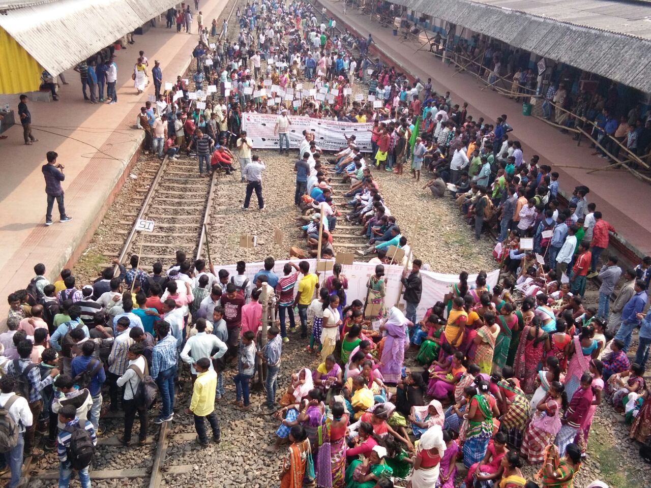 Adivasi blockade hits train services | Assam Times