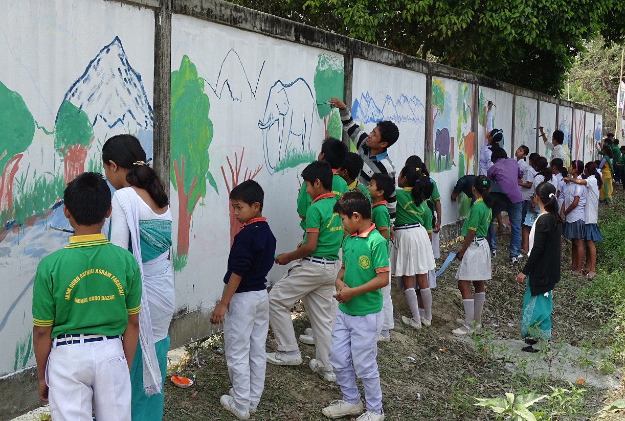 Painting for conservation in Manas | Assam Times