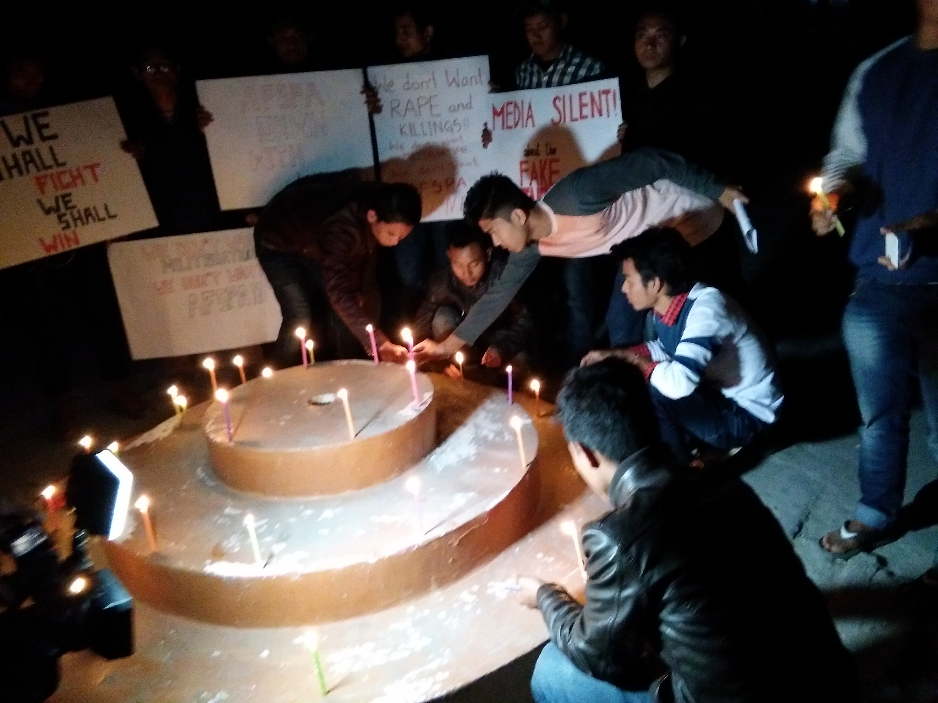 Candle lighting protest | Assam Times