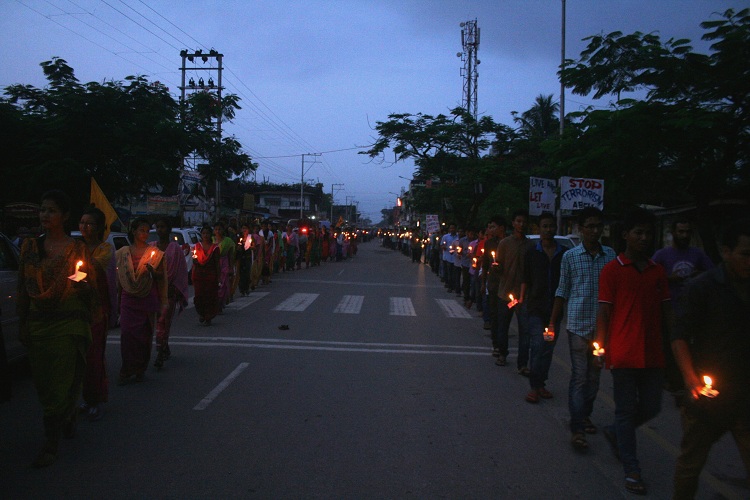 Candle light rally | Assam Times