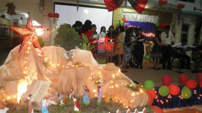 Students celebrate Christmas before exams | Assam Times